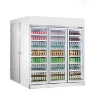 China Supermarket Refrigerated Showcase Glass Door Cold Room for sale
