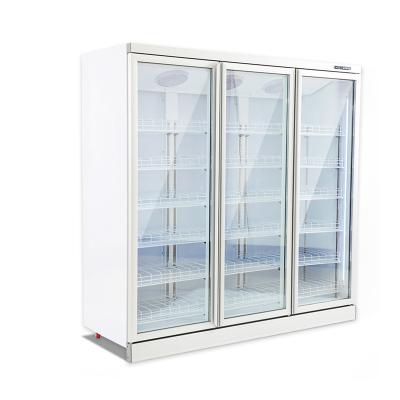 China Commercial Display Fridge Freezer Multi Door Vertical Freezing Showcase for sale