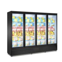 China R290 Fan Cooling Supermarket Upright Freezer Display Showcase for sale