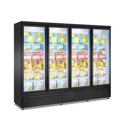 China R290 Fan Cooling Supermarket Upright Freezer Display Showcase for sale