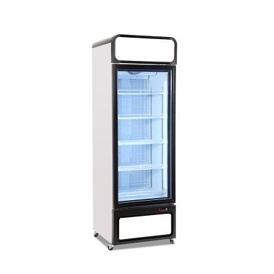 China Supermarket 450L Glass Door Vertical Freezer Showcase for sale