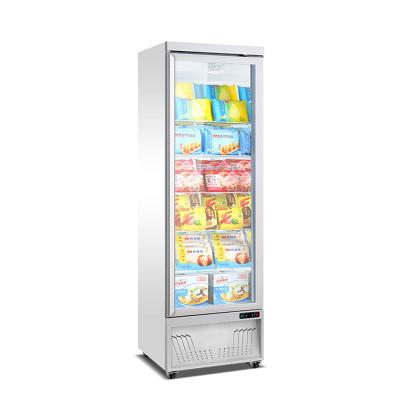 China Supermarket Single Door Refrigerator Upright Glass Door Freezer Showacase for sale