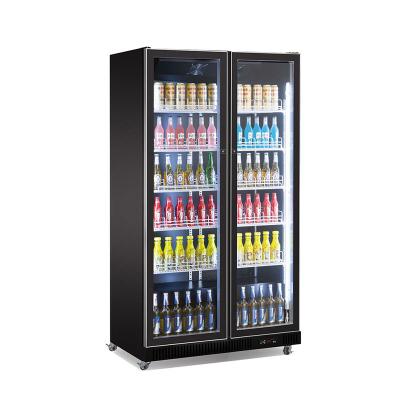 China Upright Commercial Glass Door Display Refrigerator Beverage Beer Cooler for sale