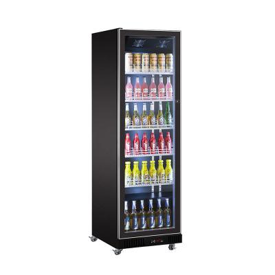 China Bar Beer Beverage Display Refrigerator Full Glass Door Vertical Chiller for sale