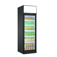 China Supermarket Refrigerated Showcase Commercial Cold Drink Refrigerator Upright Display Glass Door Fridge for sale