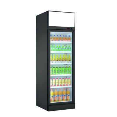 China Supermarket Refrigerated Showcase Commercial Cold Drink Refrigerator Upright Display Glass Door Fridge for sale