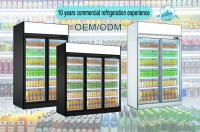 China Custom 1 2 3 4 Doors Supermarket Display Beer Milk Beverage Bottle Cooler for sale