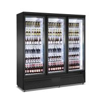 China Commercial Supermarket Chiller Glass Door Upright Display Refrigerator And Freezer for sale