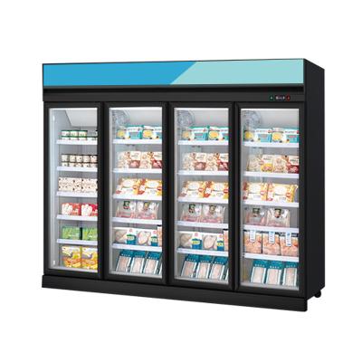 China Customize Supermarket Meat Showcase Display Vertical Freezer for sale