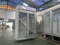 China Commercial Upright Glass Door -22C Freezer For Meat Seafood for sale