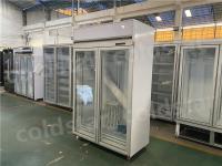 China Commercial Upright Glass Door -22C Freezer For Meat Seafood for sale