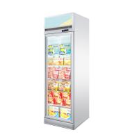 China 400L Supermarket Glass Door Bottle Cooler Beverege Upright Freezer for sale