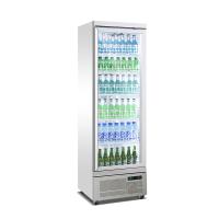 China Commercial Refrigeration Equipment, 2~8° Vertical Glass Door Display Fridge For Beverage Beer for sale