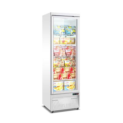 China 450L Supermarket Glass Door Freezer Upright Bottle Cooler for sale