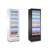 China LED Light Drink Beverage Chiller Upright Cold Drink Refrigerator For The Supermarket for sale