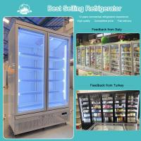 China Supermarket Beverage Upright Showcase Chiller Soft Drink Cooler for sale