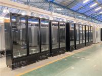 China 35cuft Swing Glass Door Upright Beverage Refrigerated Display Refrigerator And Freezer for sale