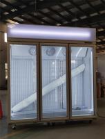China 1-2-3-4 Glass Door Freezer Standing Refrigerated Showcase for sale