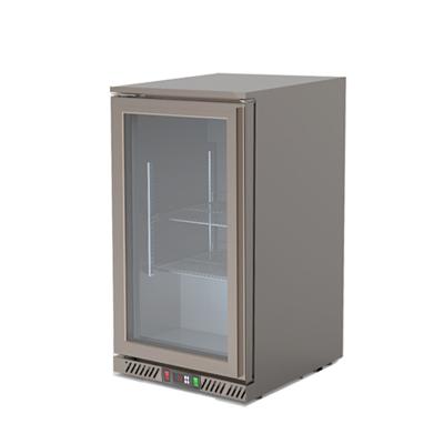 China 100L Hotel Back Bar Counter Drinks Display Refrigerator Beer Fridge for sale