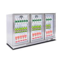 China 300L Glass Door Counter Top Mini Fridge Desktop Display Cooler for sale
