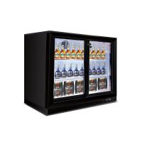 China 2 Doors Counter Top Beverage Fridge Beer Display Cooler Refrigerator Under Back Bar Beer Cooler for sale