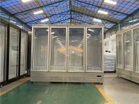 China Low Temperature Commercial 4 Glass Door Large Supermarket Refrigerator Upright Freezer for sale