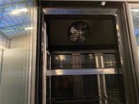 China Double Door Vertical Quick Freezing Showcase For Supermarket for sale