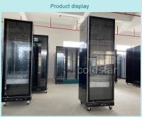 China Bar Bottle Drink Beer Display Cooler With Triple Glass Door Commercial Refrigerator With Ce, CB for sale