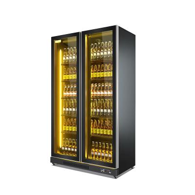 China Fan Cooling Glass Door Upright Refrigerator For Sell Monster Energy Drink Display Fridge for sale