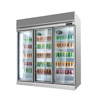China Drinks Display Refrigerator Supermarket Fridge Glass Door Beer Glass Bottle Cooler With CE Approved for sale