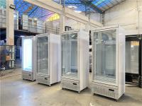 China 220V 450L vertical display freezer with digital thermostat CB CE certification for sale