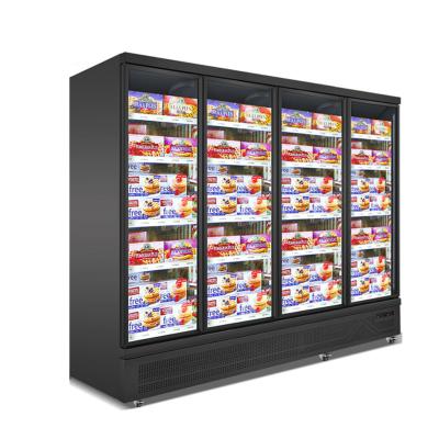 China Carel Thermostat Commercial Upright Freezer For Frozen Food for sale
