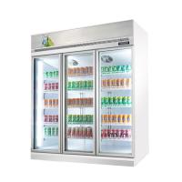 China Custom 1 2 3 4 Doors Supermarket Display Beer Milk Beverage Bottle Cooler for sale