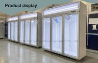 China Upright Freezer Philippines / Malaysia Used Commercial Ice Cream Display Freezers for sale