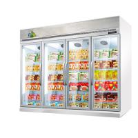 China Supermarket Refrigeration Equipment 1 2 3 4 Doors Vertical Display Fridge Cooler for sale