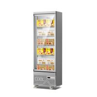 China Supermarket Single Door Vertical Refrigerated Display Freezer for sale