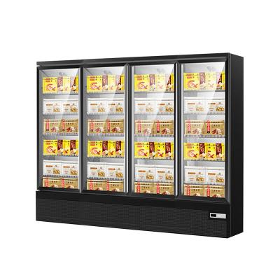 China 70cu.Ft Glass 4 - Door Vertical Freezer Display Case With Digital Thermostat for sale