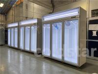 China 1-2-3-4 Glass Door Freezer Standing Refrigerated Showcase for sale