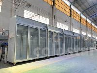 China 1-2-3-4 Glass Door Freezer Standing Refrigerated Showcase for sale