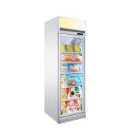 China Upright 450L Freezing Ice Cream Glass Door Showcase Freezer for sale