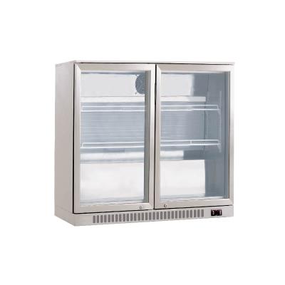 China 200L Double Hinge Door Beer Cooler Back Bar Chiller From RUIBEI Refrigeration for sale