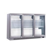 China 3 Doors Stainless Steel Back Bar Beer Display Cooler for sale