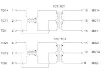 China Single Port SMD LAN Transformer Module ABRACON ALAN1100X1-2F00DT for 10 100 Base TX PoE Applications for sale