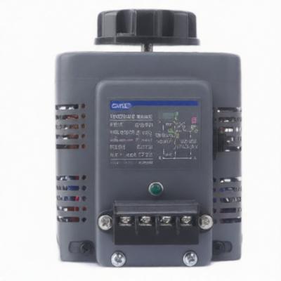 China Single phase autotransformer contact voltage regulator CHINT TDGC2-0.2 with rated input voltage 220 volts for sale
