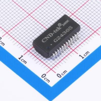 China 1000 Base T Gigabit Ethernet PoE Transformer Module CND tek G2436S Single Port with High Isolation for sale
