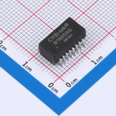 China 10 100M POE Transformer Module CND-tek S16503G T-CND Single Port with 1 to 1 Turns Ratio and Surface Mount Packaging for sale