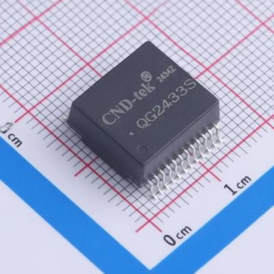 China Category 5 UTP Cable Support 2.5G Single Port Transformer Module CND-tek QG2433S with Low Common Mode Emissions for sale
