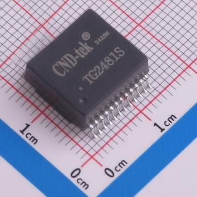 China Surface mount transformer module CND tek TG2481S designed for low common mode emissions in 10G networks for sale
