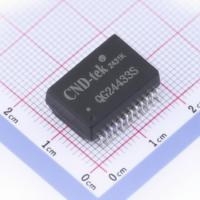 China 2.5G POE Single Port Transformer Module Featuring 1CT to 1 Turns Ratio CND-tek QG24433S with Low Insertion Loss for sale