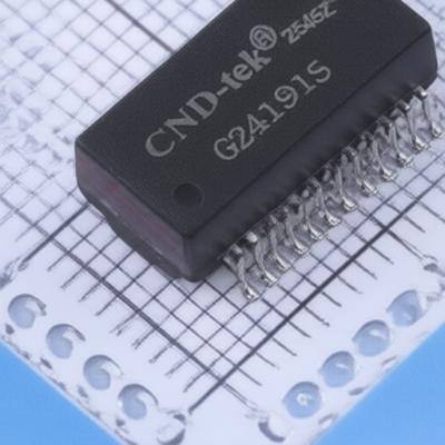 China Single Port Transformer Module CND-tek G24191S Supporting IEEE 802.3at POE Plus and Category 5 Cable for sale